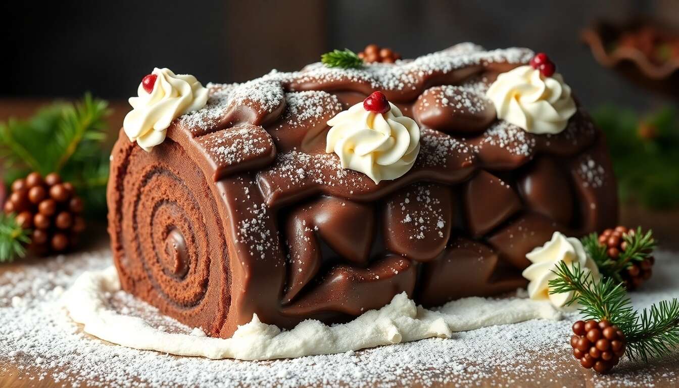Délice chocolaté : découvrez notre incontournable bûche festive